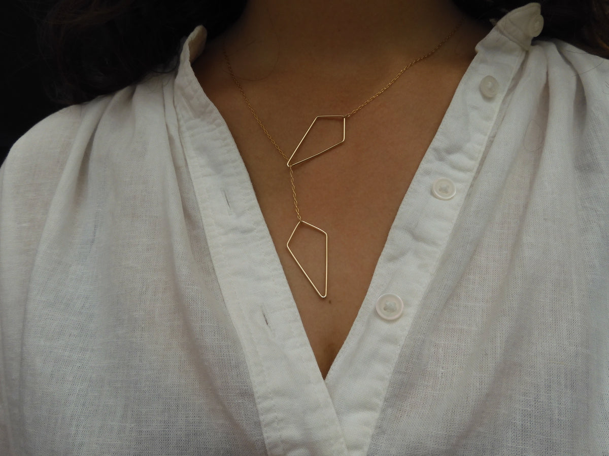 Gold Filled Single Saturn Kites Necklace — Kululu Jewellery